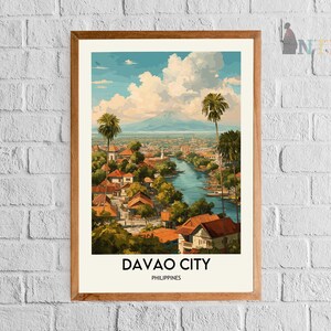 Davao City Poster, Davao City Wall Art, Davao City Print, Davao City ...