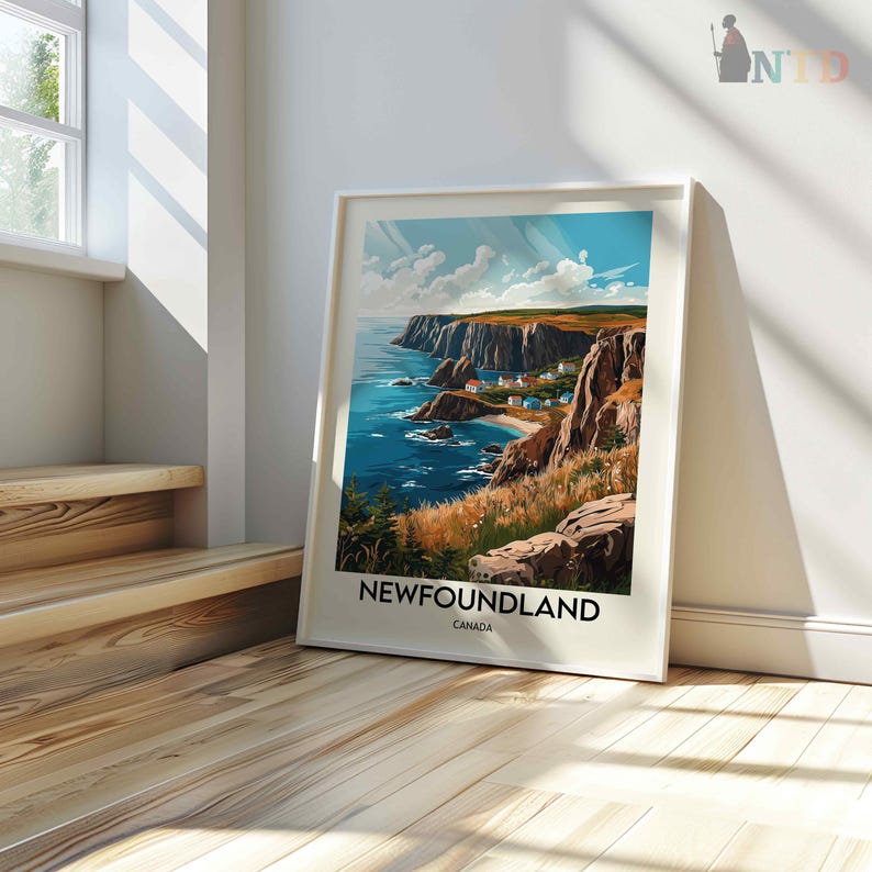 Newfoundland Poster, Newfoundland Wall Art, Newfoundland Print ...