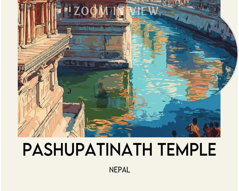 Pashupatinath Temple Poster, Pashupatinath Temple Wall Art ...