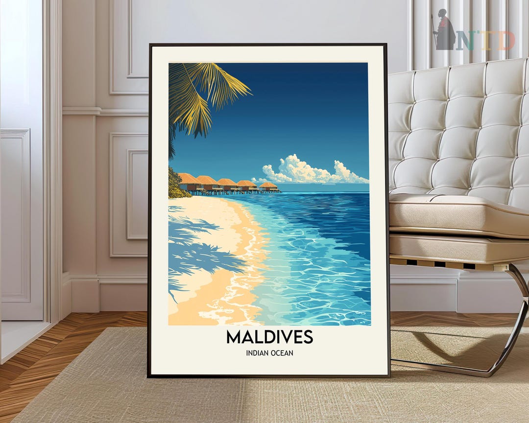 Maldives Print, Maldives Wall Art, Maldives Poster, Maldives Photo ...