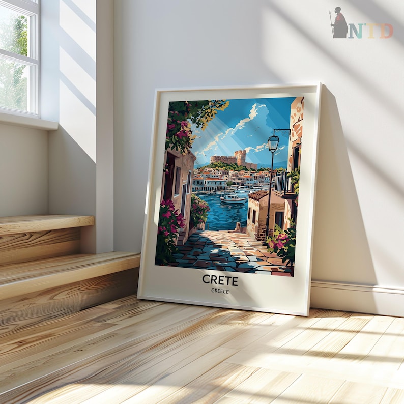 Crete Art, Crete Artwork, Crete Map, Crete Photo, Crete Poster, Crete ...
