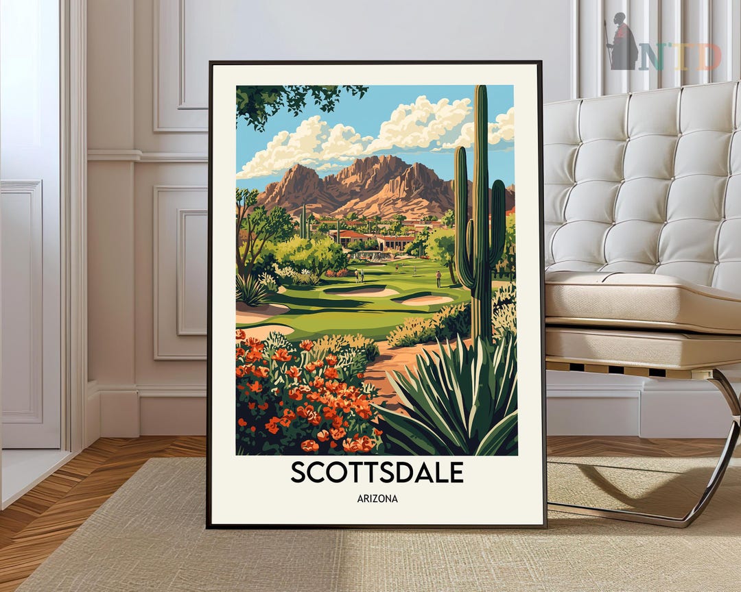 Scottsdale Poster, Scottsdale Wall Art, Scottsdale Print, Scottsdale ...