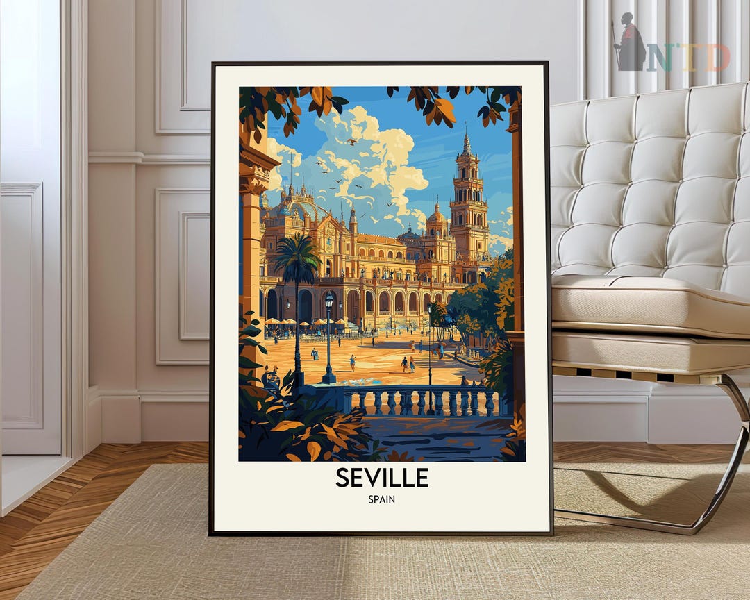 Seville Print, Seville Wall Art, Seville Poster, Seville Photo, Seville ...