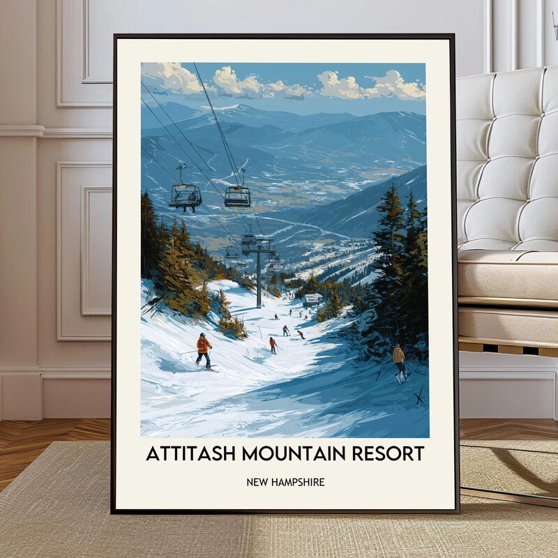 Attitash Mountain Posters - Etsy