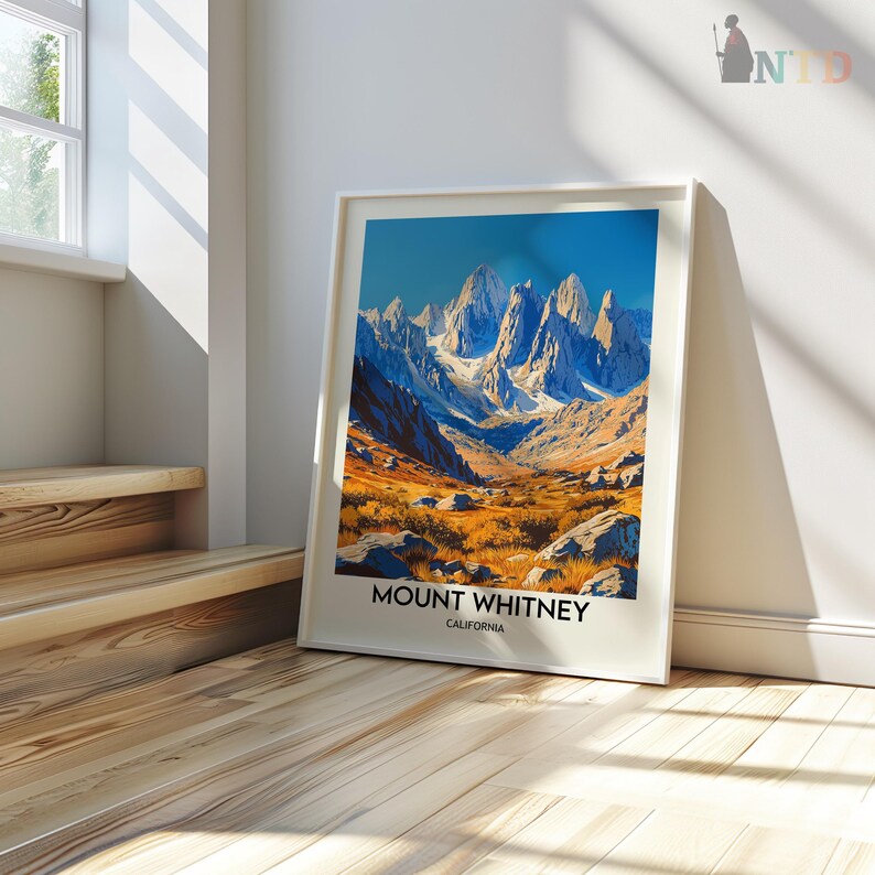Mount Whitney Print, Mount Whitney Wall Art, Mount Whitney Poster ...