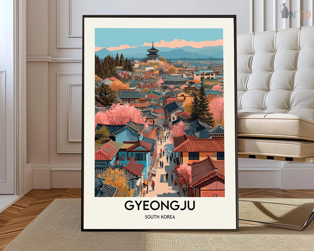 Gyeongju Poster, Gyeongju Wall Art, Gyeongju Print, Gyeongju Photo ...