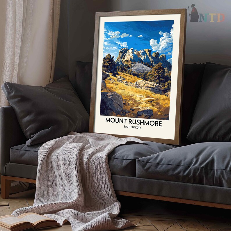 Mount Rushmore Poster, Mount Rushmore Print, Mount Rushmore Artwork ...