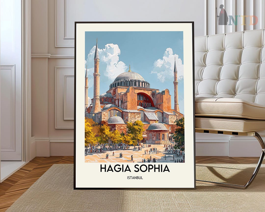 Hagia Sophia Poster: Istanbul Landmark, Museum-quality Print - Etsy