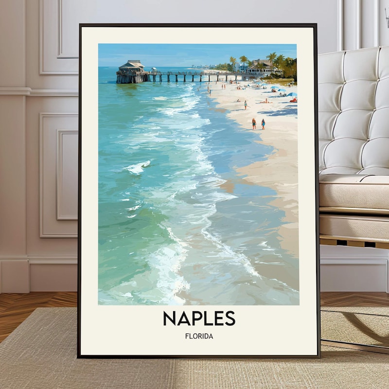 Naples, Fl Pier Print - Etsy