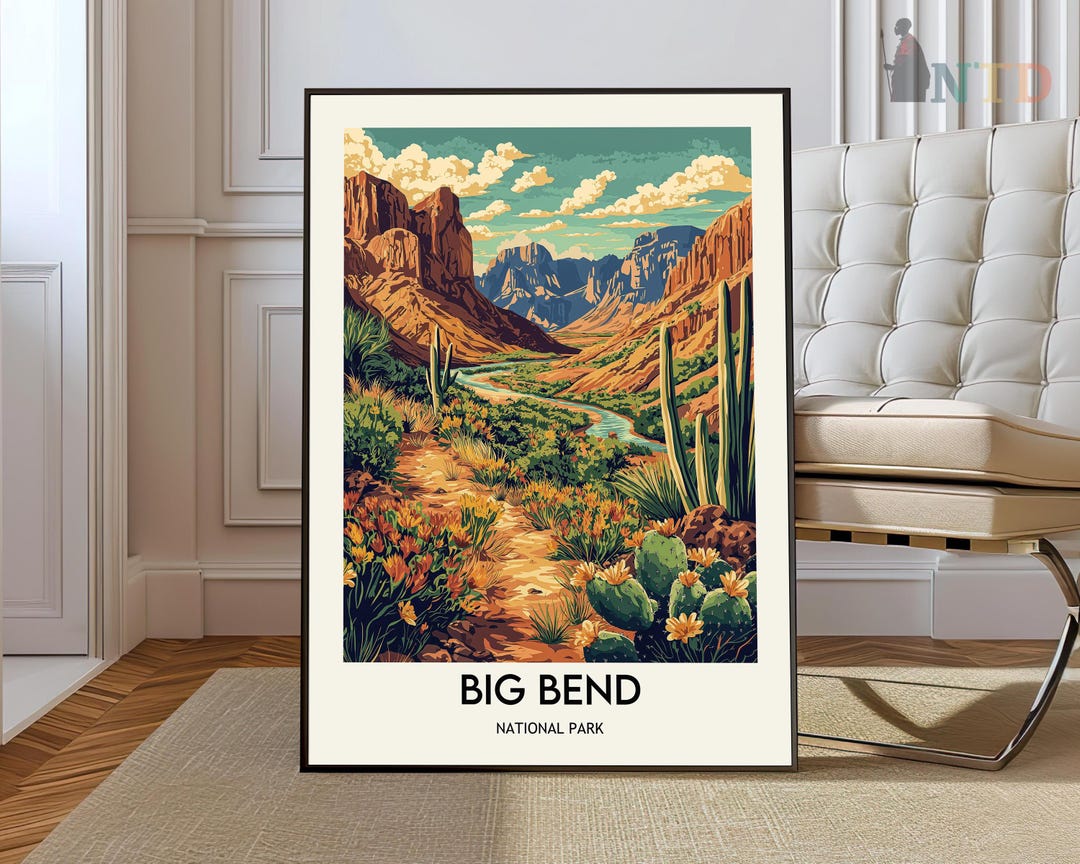 Big Bend National Park Poster, Big Bend Poster, Big Bend Print ...