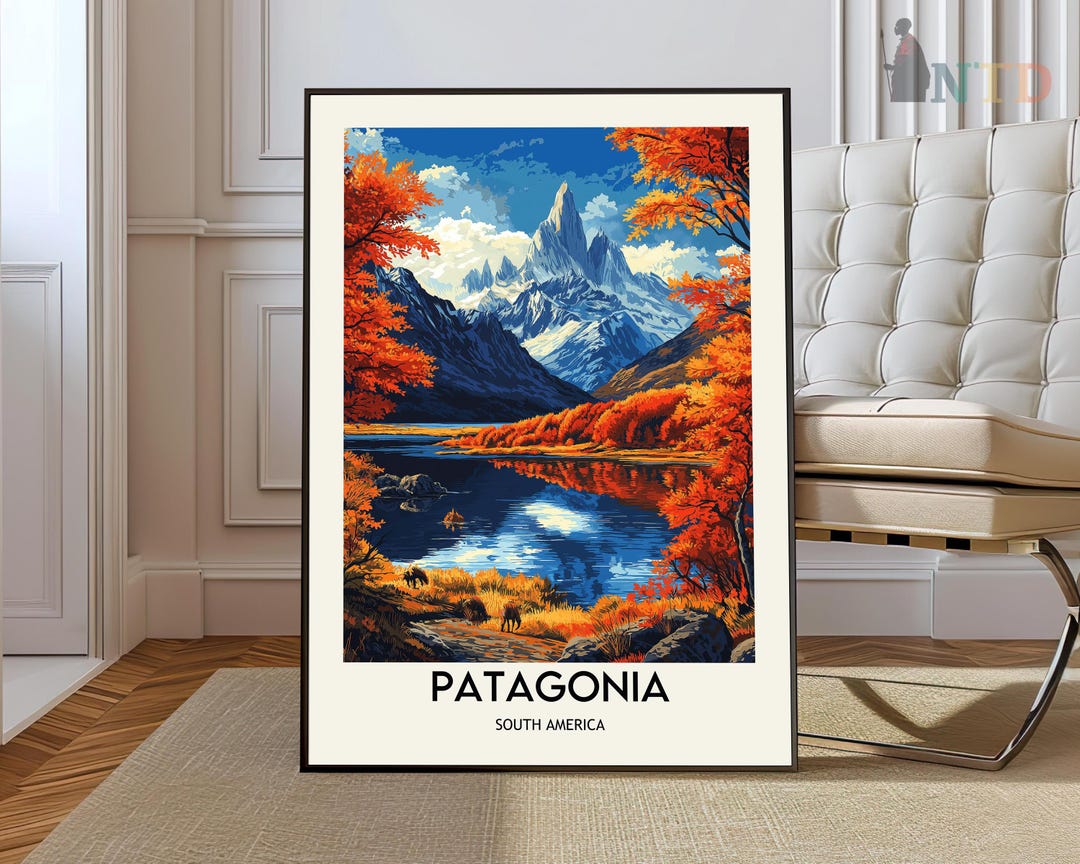Patagonia Poster, Patagonia Wall Art, Patagonia Print, Patagonia Photo ...