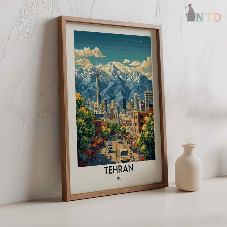 Tehran Print, Tehran Poster, Tehran Wall Art, Tehran Art Print, Tehran ...