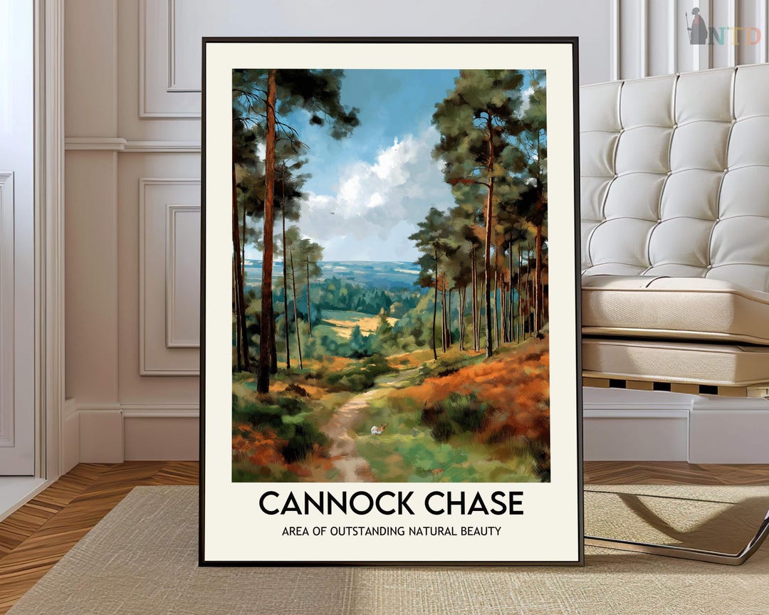 Cannock Chase England Poster Print, Staffordshire Forest Wall Art ...