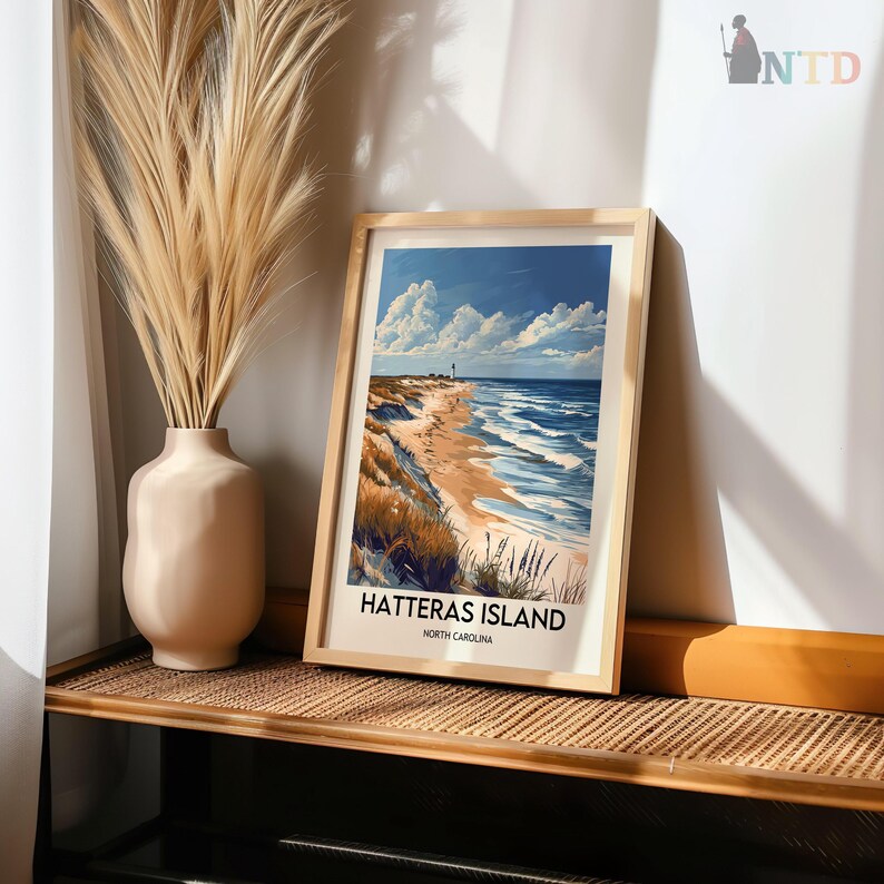 Hatteras Island Poster, Hatteras Island Wall Art, Hatteras Island Print ...