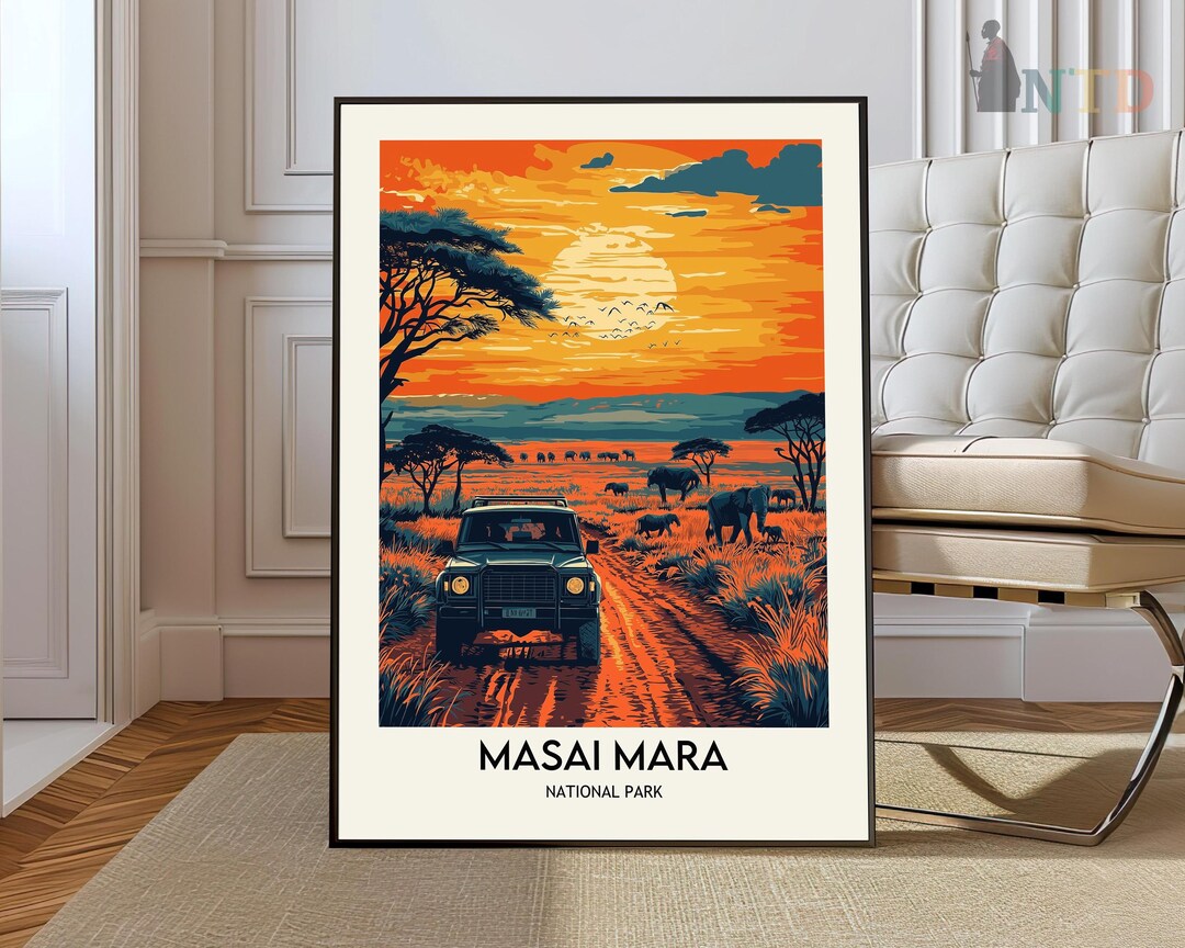 Masai Mara Travel Wall Art Masai Mara Wall Decor Masai Mara Travel ...