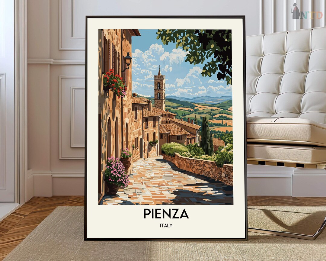 Pienza Italy Poster, Pienza Wall Art, Pienza Travel Print, Pienza ...
