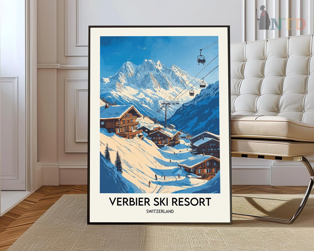 Verbier Print, Verbier Wall Art, Verbier Poster, Verbier Photo, Verbier ...
