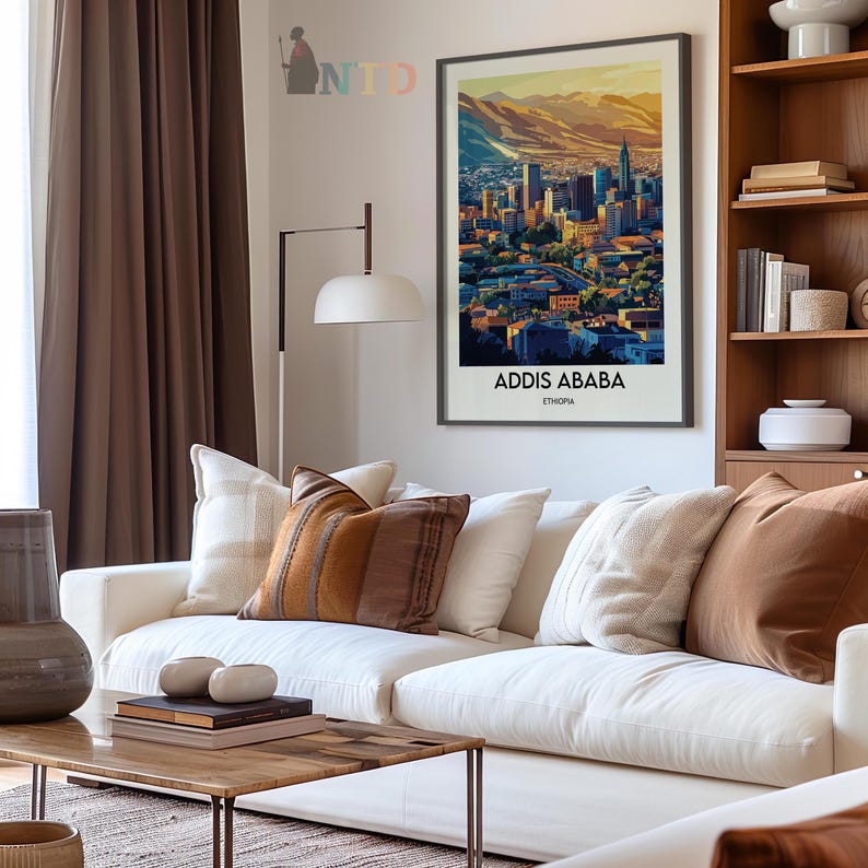 Addis Ababa Travel Poster, Addis Ababa Wall Art, Addis Ababa Poster ...