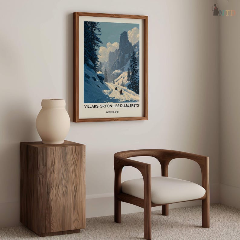 Villars-gryon-les Diablerets Switzerland Poster, Vaud Alps Ski Wall Art ...