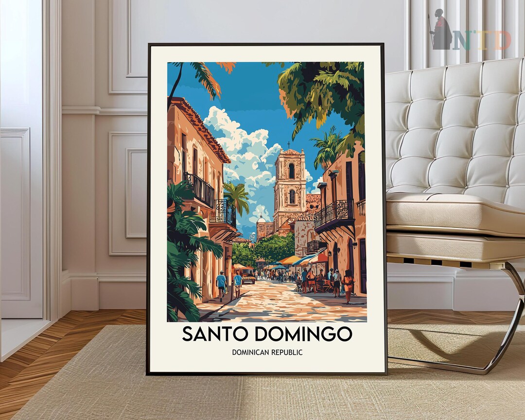 Santo Domingo Poster, Santo Domingo Wall Art, Santo Domingo Print ...
