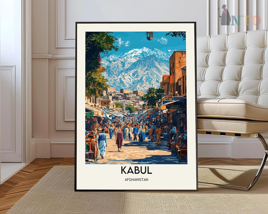 Kabul Print, Vintage Poster, Kabul Wall Art, Kabul Poster, Kabul Photo ...