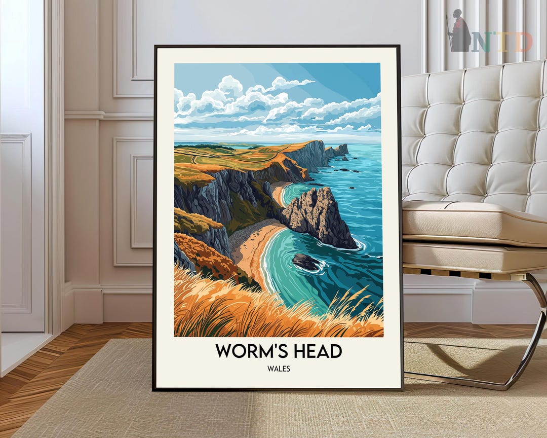 Worms Head Print, Worms Head Wall Art, Worms Head Poster, Worms Head ...