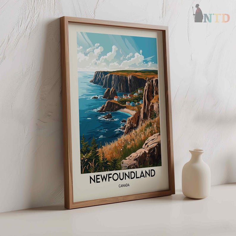 Newfoundland Poster, Newfoundland Wall Art, Newfoundland Print ...