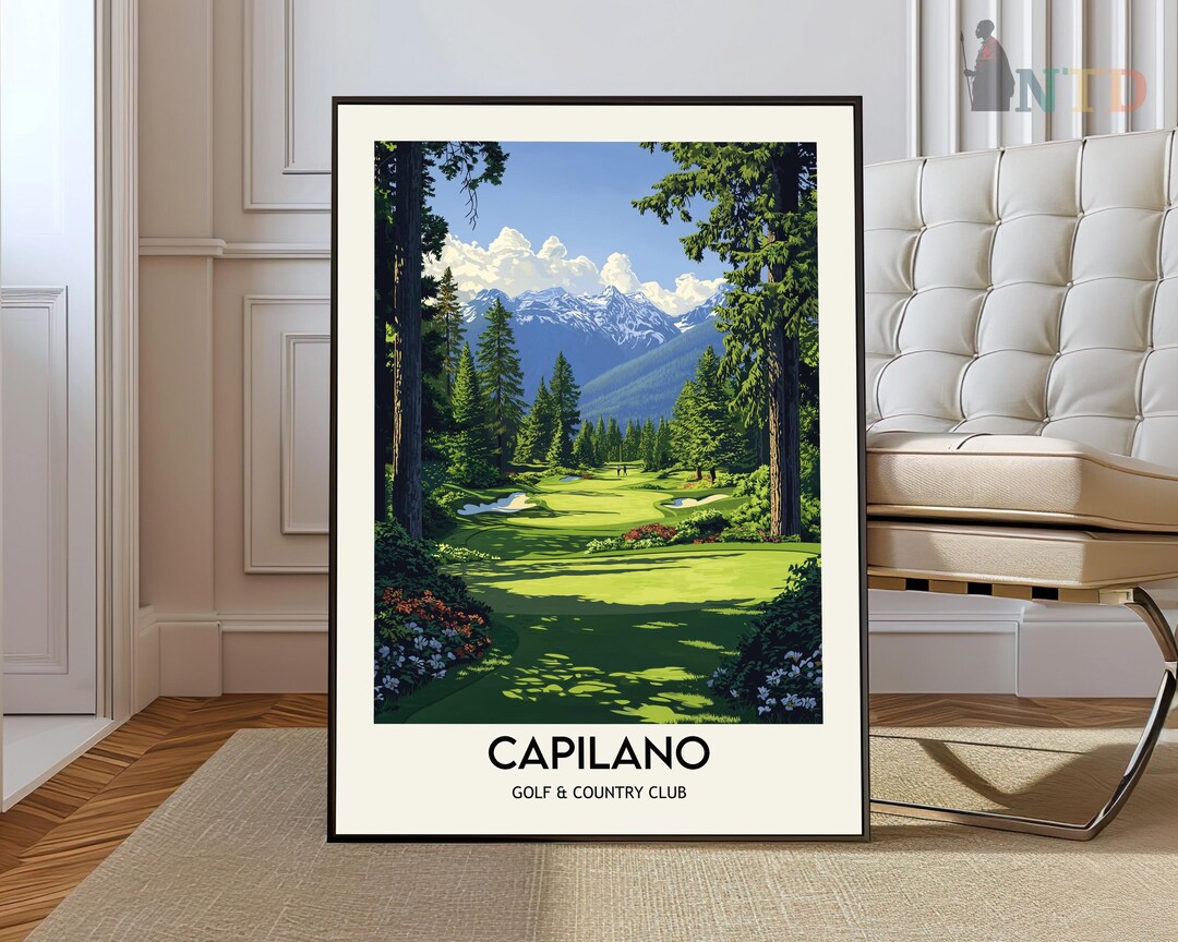 Capilano Golf Club Poster: Vancouver, BC - Fine Art Print - Etsy
