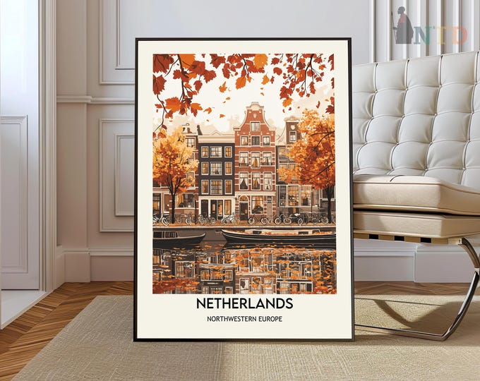 Niederlande Poster, Niederlande Druck, Niederlande Wandkunst ...