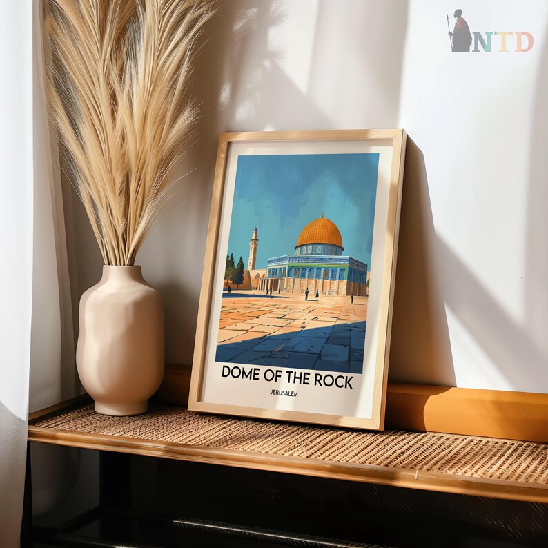 Dome of the Rock Poster, Dome of the Rock Wall Art, Dome of the Rock ...