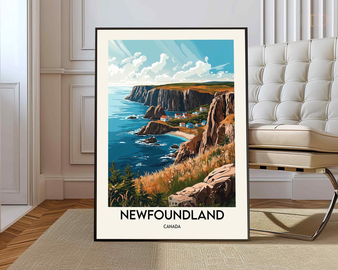 Newfoundland Poster, Newfoundland Wall Art, Newfoundland Print ...