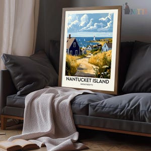 Nantucket Island Poster, Nantucket Island Wall Art, Nantucket Island ...