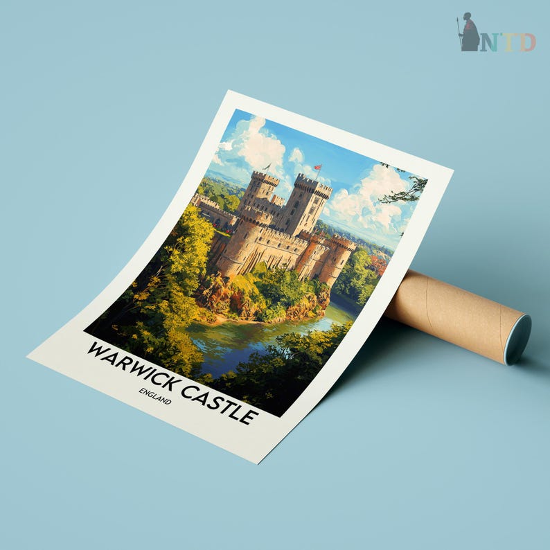 Warwick Castle Poster, Warwick Castle Wall Art, Warwick Castle Print ...