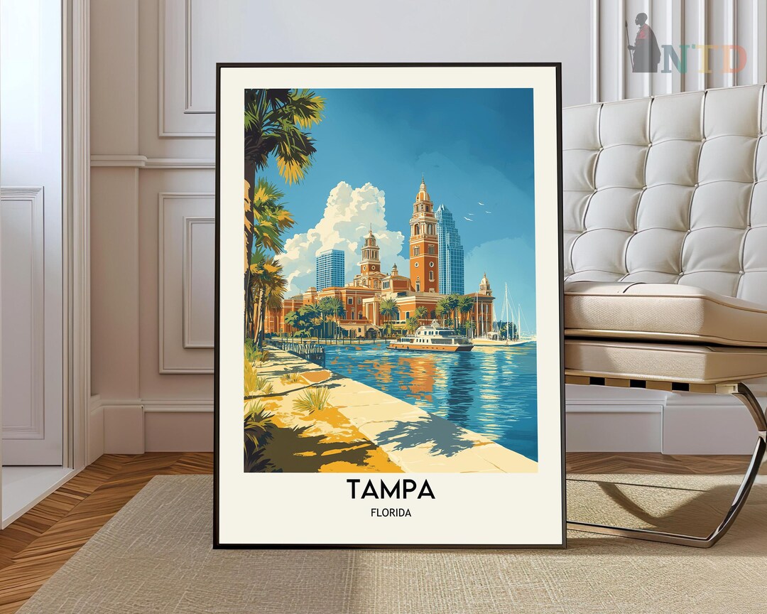 Tampa Print, Tampa Wall Art, Tampa Poster, Tampa Photo, Tampa Poster ...