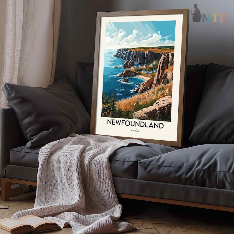 Newfoundland Poster, Newfoundland Wall Art, Newfoundland Print ...