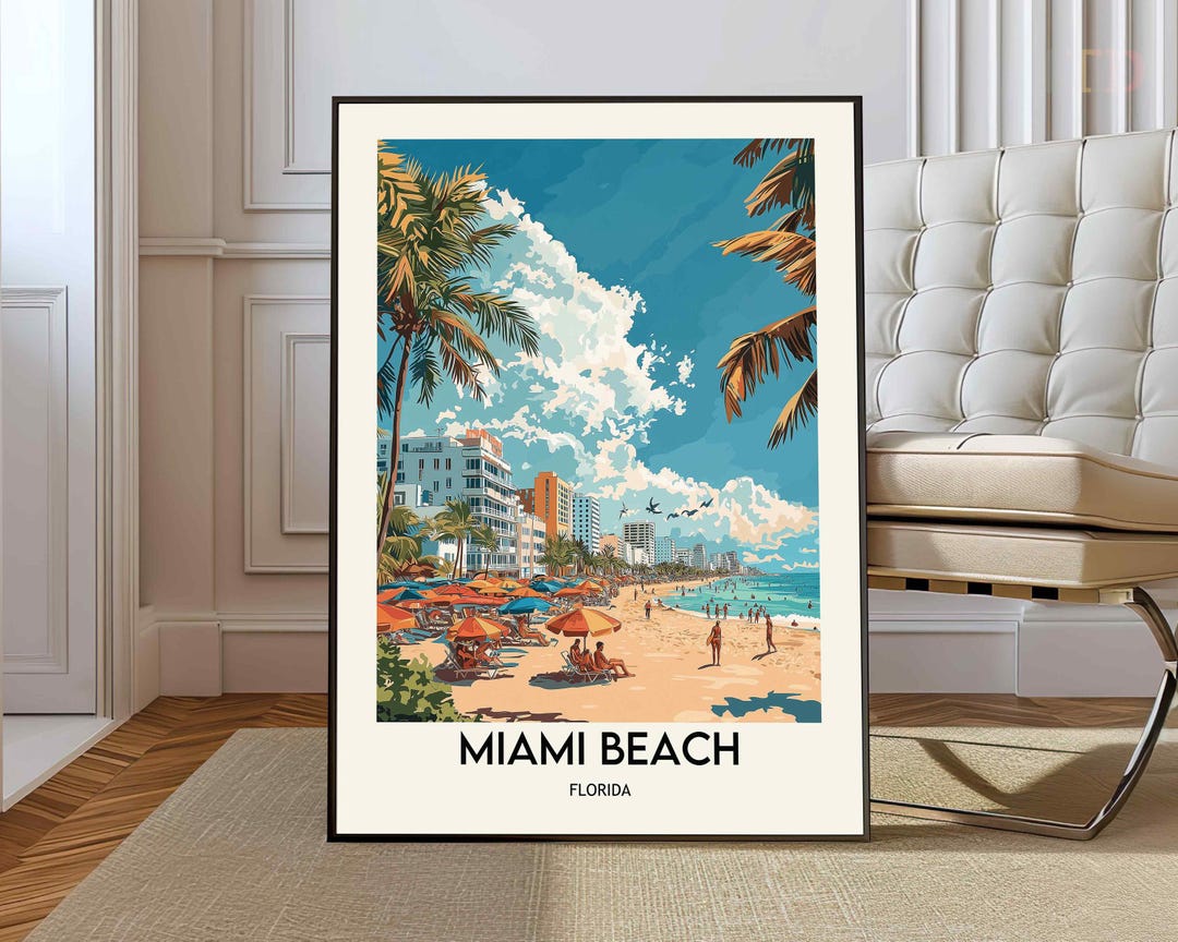 Miami Beach Poster, Miami Beach Photo, Miami Photo, Miami Print, Miami ...