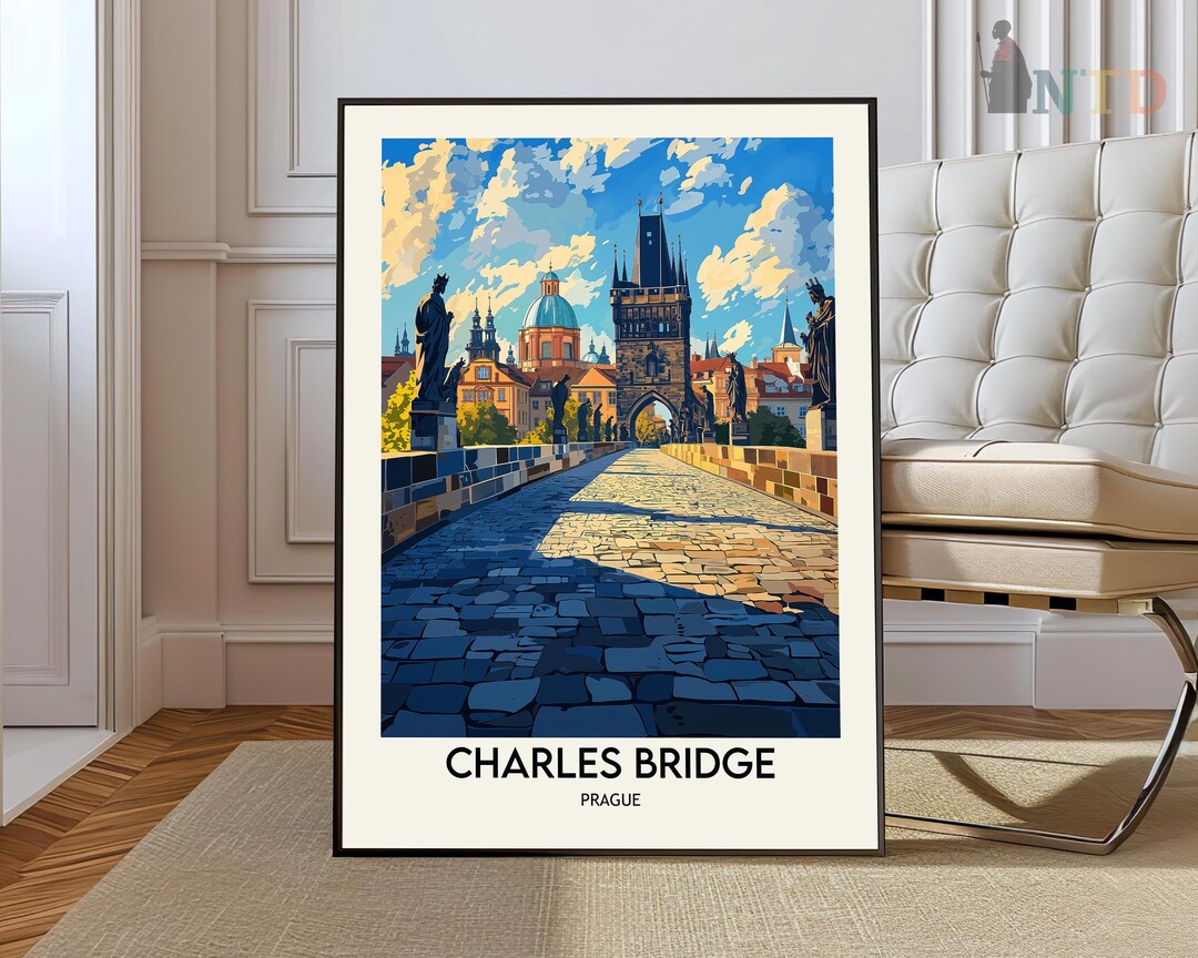 Charles Bridge Print, Charles Bridge Wall Art, Charles Bridge Poster ...