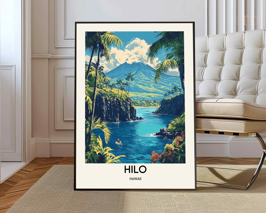 Hilo Print, Big Island Poster, Hilo Wall Art, Hilo Poster, Hilo Photo ...