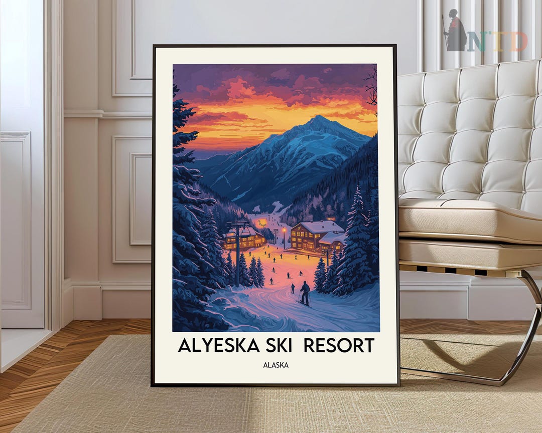 Alyeska Resort Print, Alyeska Resort Wall Art, Alyeska Resort Poster ...