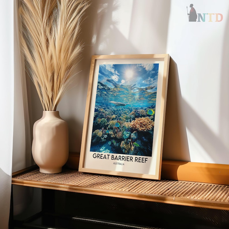 Great Barrier Reef Poster, Great Barrier Reef Wall Art, Great Barrier ...