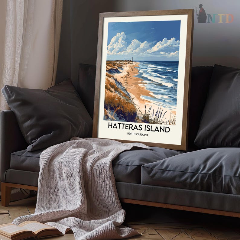 Hatteras Island Poster, Hatteras Island Wall Art, Hatteras Island Print ...