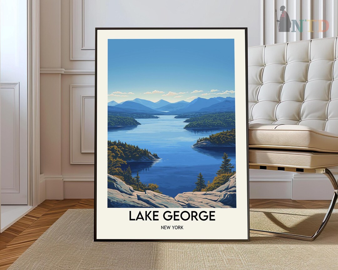 Lake George Poster, Lake George Wall Art, Lake George Print, Lake ...