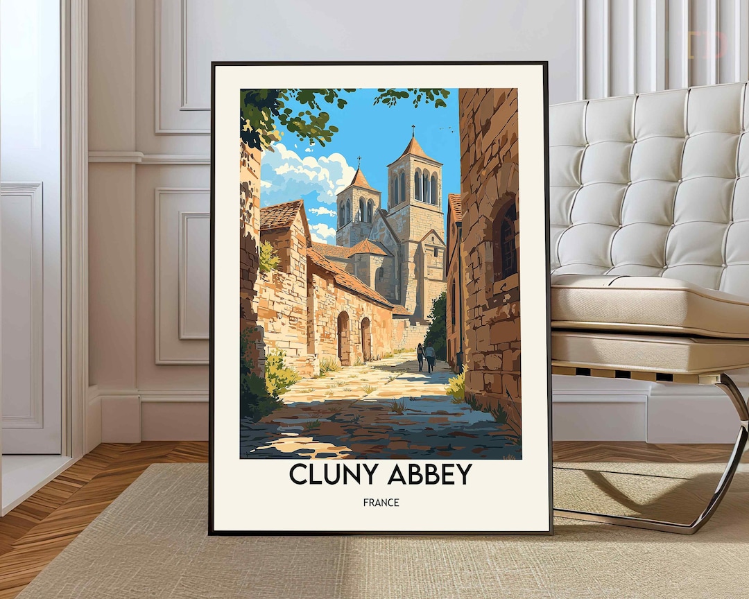Cluny Abbey Poster, Cluny Abbey Wall Art, Cluny Abbey Print, Cluny ...