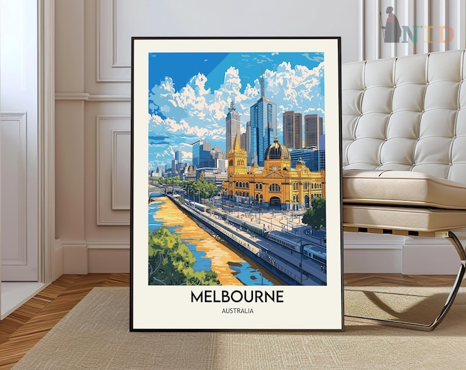 Melbourne Cricket Ground Travel Print Wall Art Melbourne Cricket Wall ...