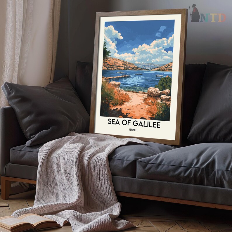 Sea of Galilee Poster, Sea of Galilee Wall Art, Sea of Galilee Print ...