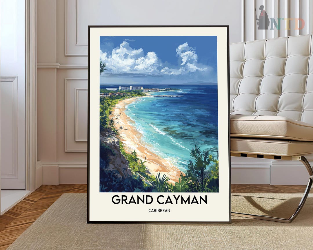 Grand Cayman Poster, Grand Cayman Wall Art, Grand Cayman Print, Grand ...