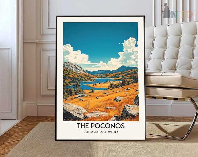 Poconos Poster, Poconos Print, Pennsylvania Poster, Pennsylvania Print ...