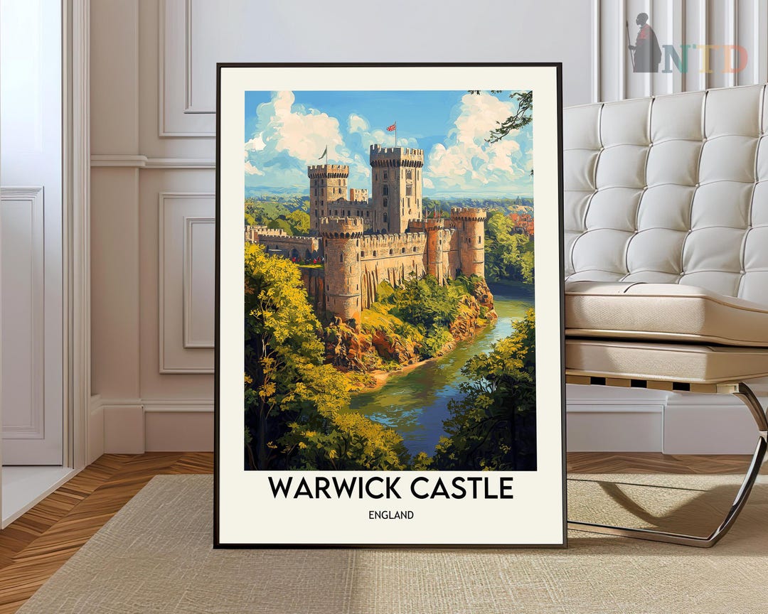 Warwick Castle Poster, Warwick Castle Wall Art, Warwick Castle Print ...