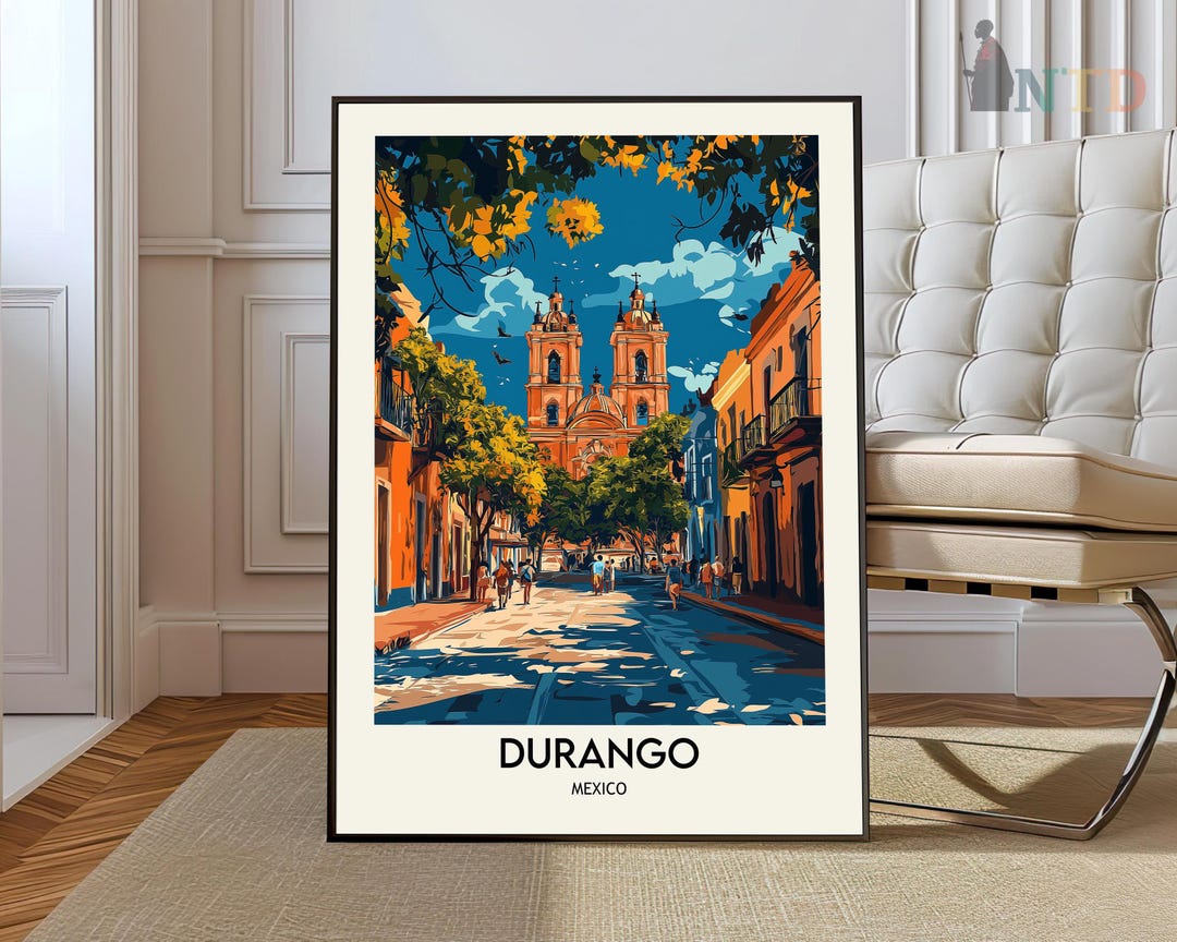 Durango Map, Durango Map Print, Durango Personalized Map, Durango Wall ...
