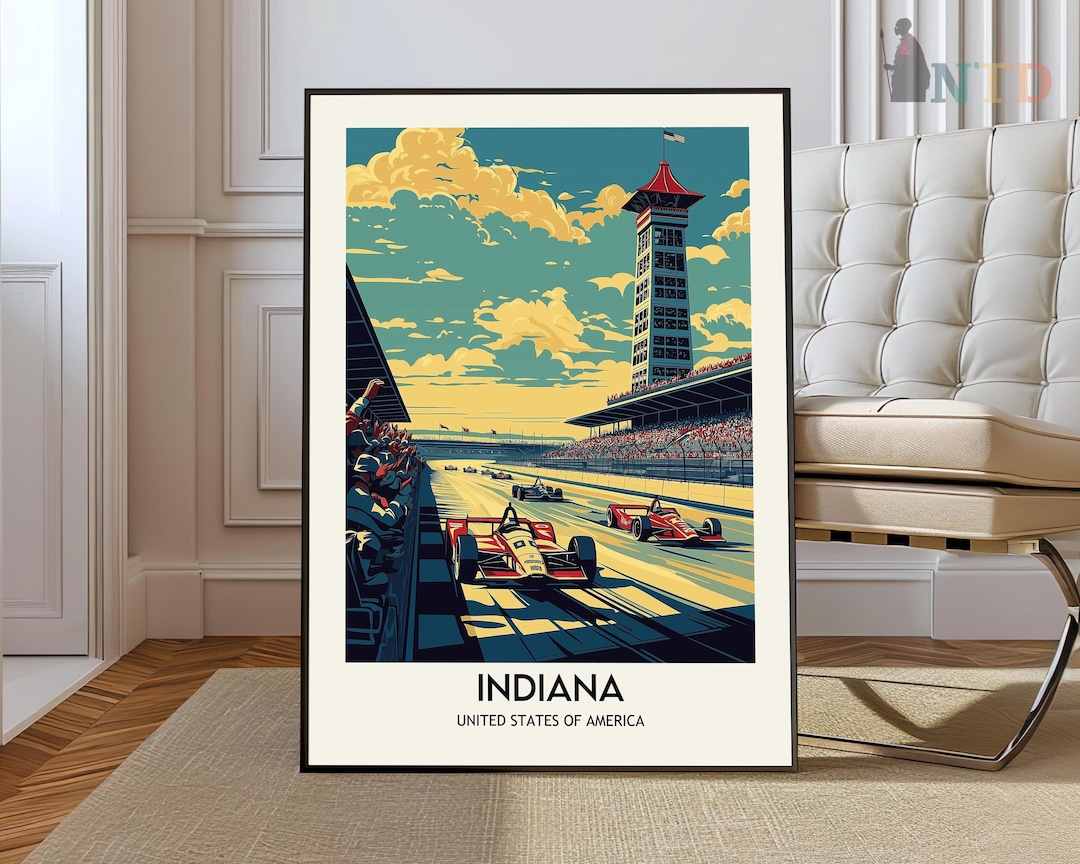 Indiana Wall Art, Indiana Wall Decor, Indiana Poster, Indiana Home ...